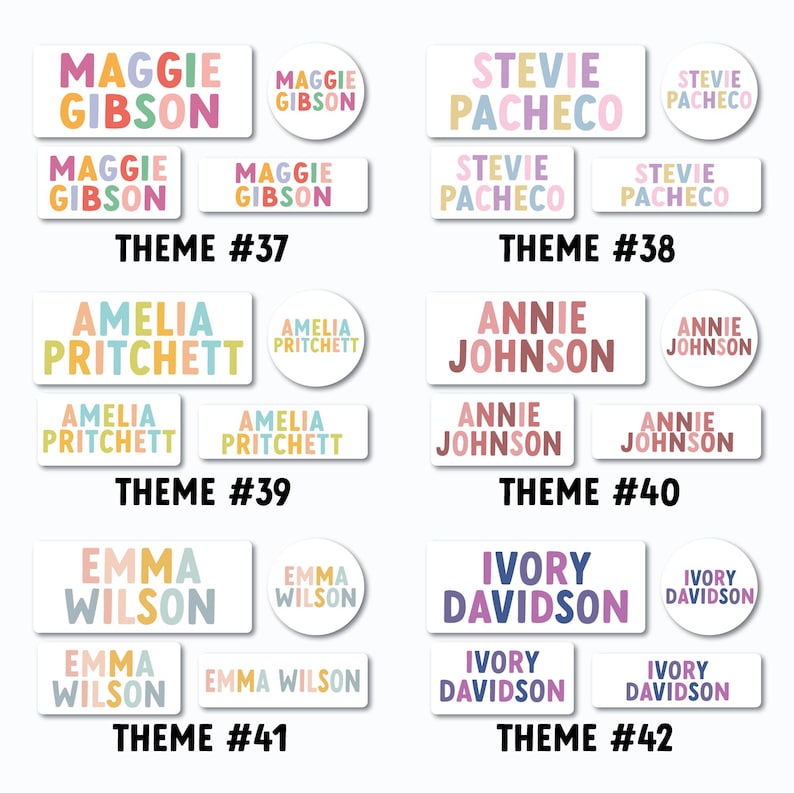 Personalized Waterproof Name Labels - Dishwasher Safe Labels - Back to ...