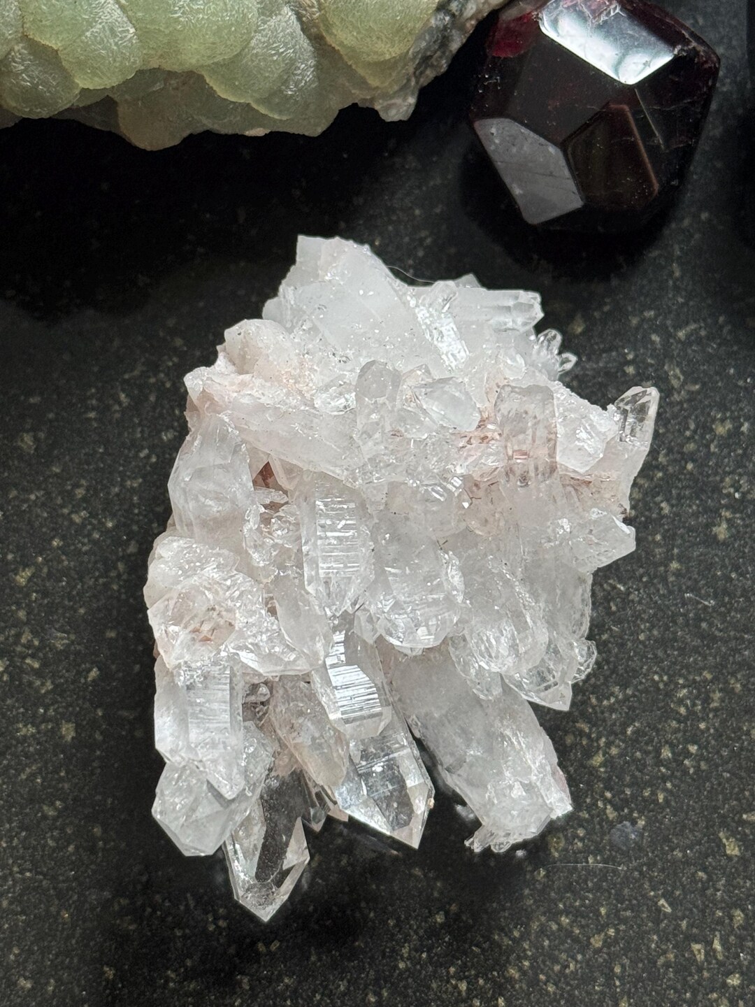 Small Cluster of Lithium Quartz Crystal ~ Natural Lithium Quartz ...