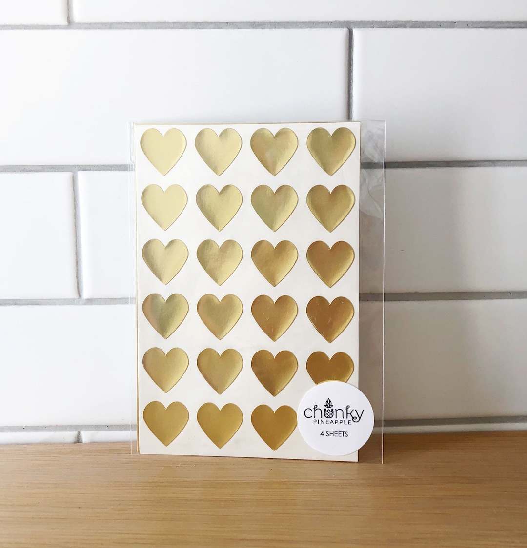 Metallic Mini Gold Foil Heart Stickers / Labels 0.75 - Etsy