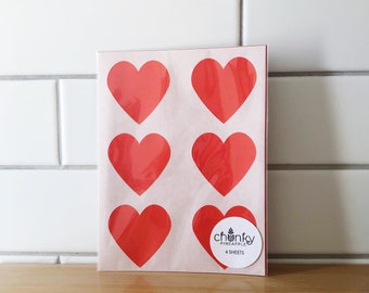 Red Heart Labels - Etsy