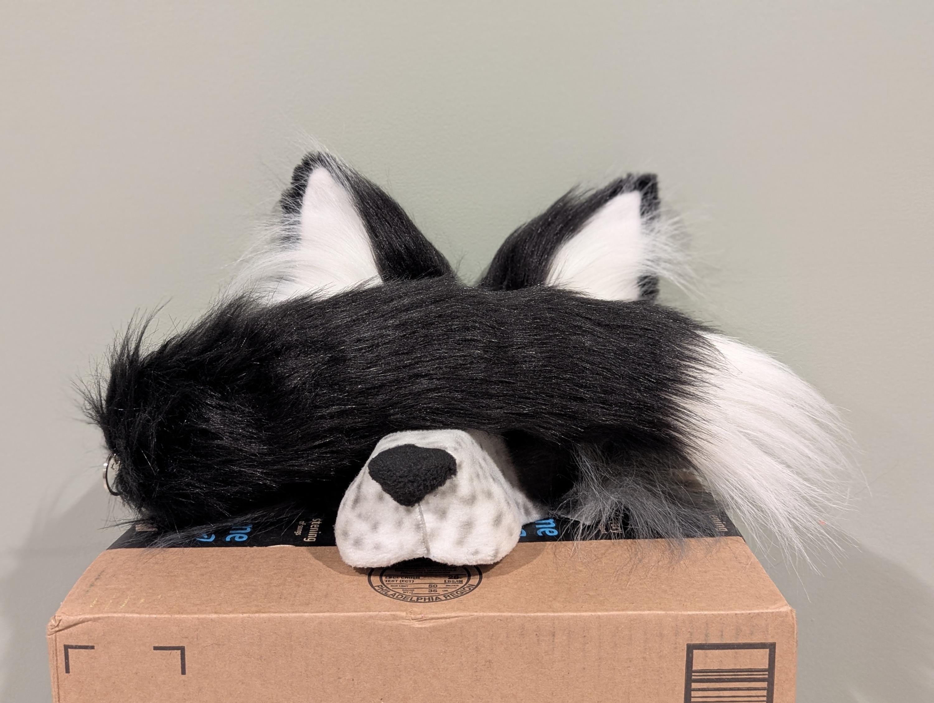 Border Collie Therian Mask / LARP Mask - Etsy