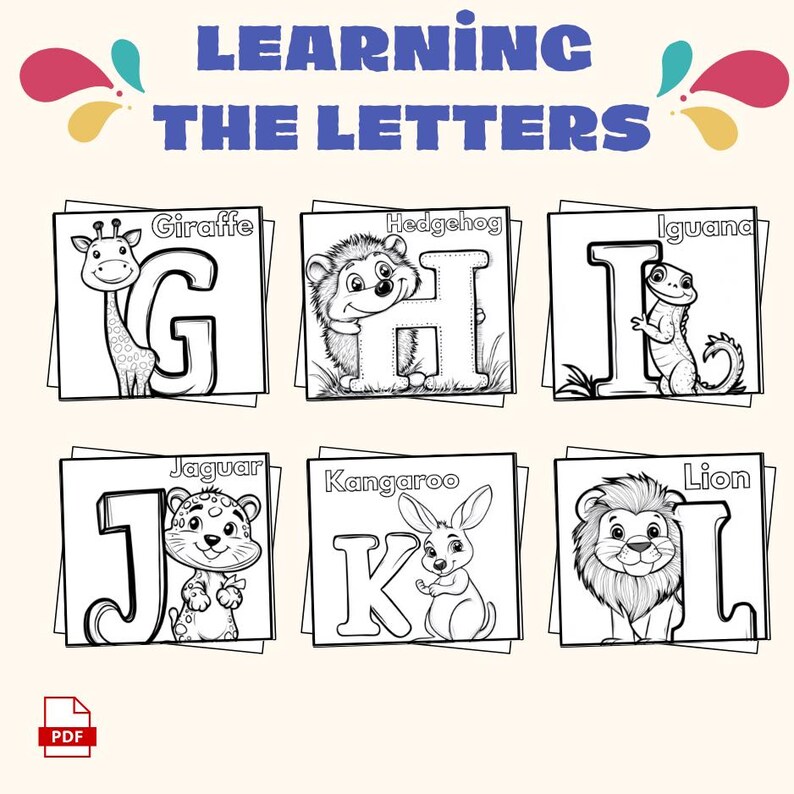 Coco Wyo A to Z Animal Alphabet Coloring Pages – Educational & Fun ...