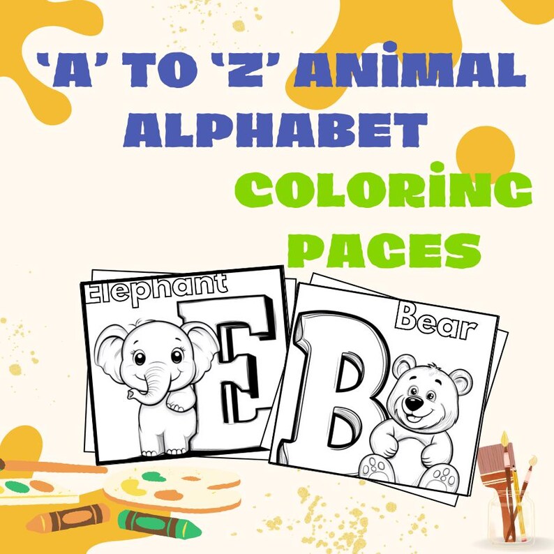 Coco Wyo A to Z Animal Alphabet Coloring Pages – Educational & Fun ...