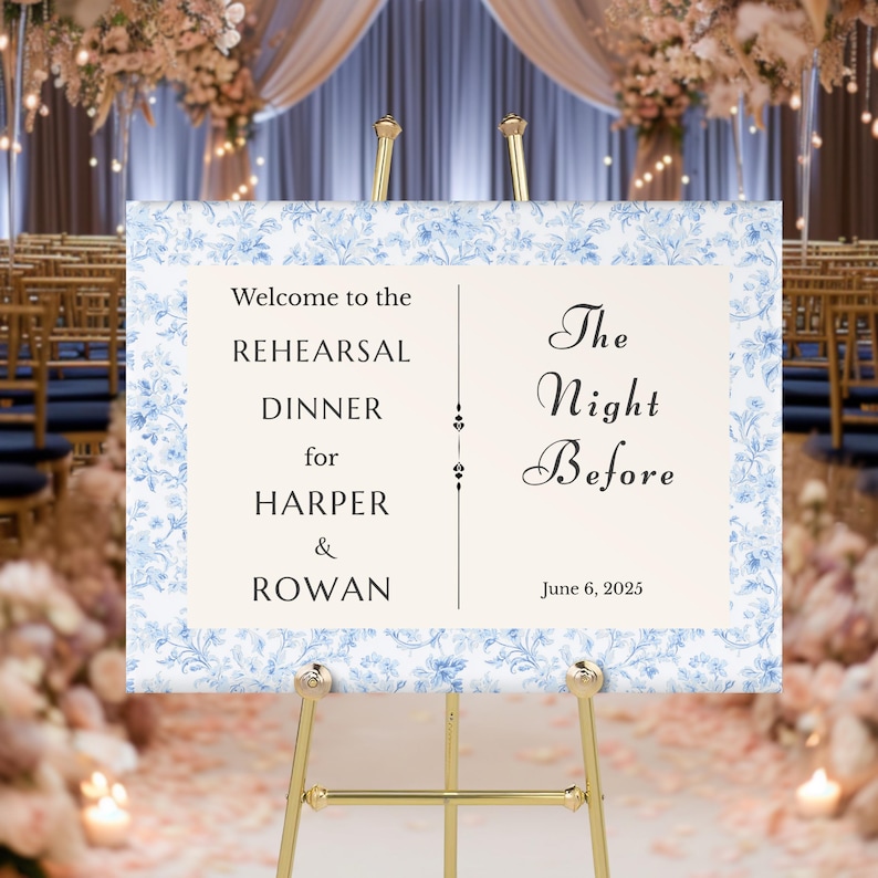 Victorian Rehearsal Dinner Welcome Sign Template | MMV010 | Tea Party ...