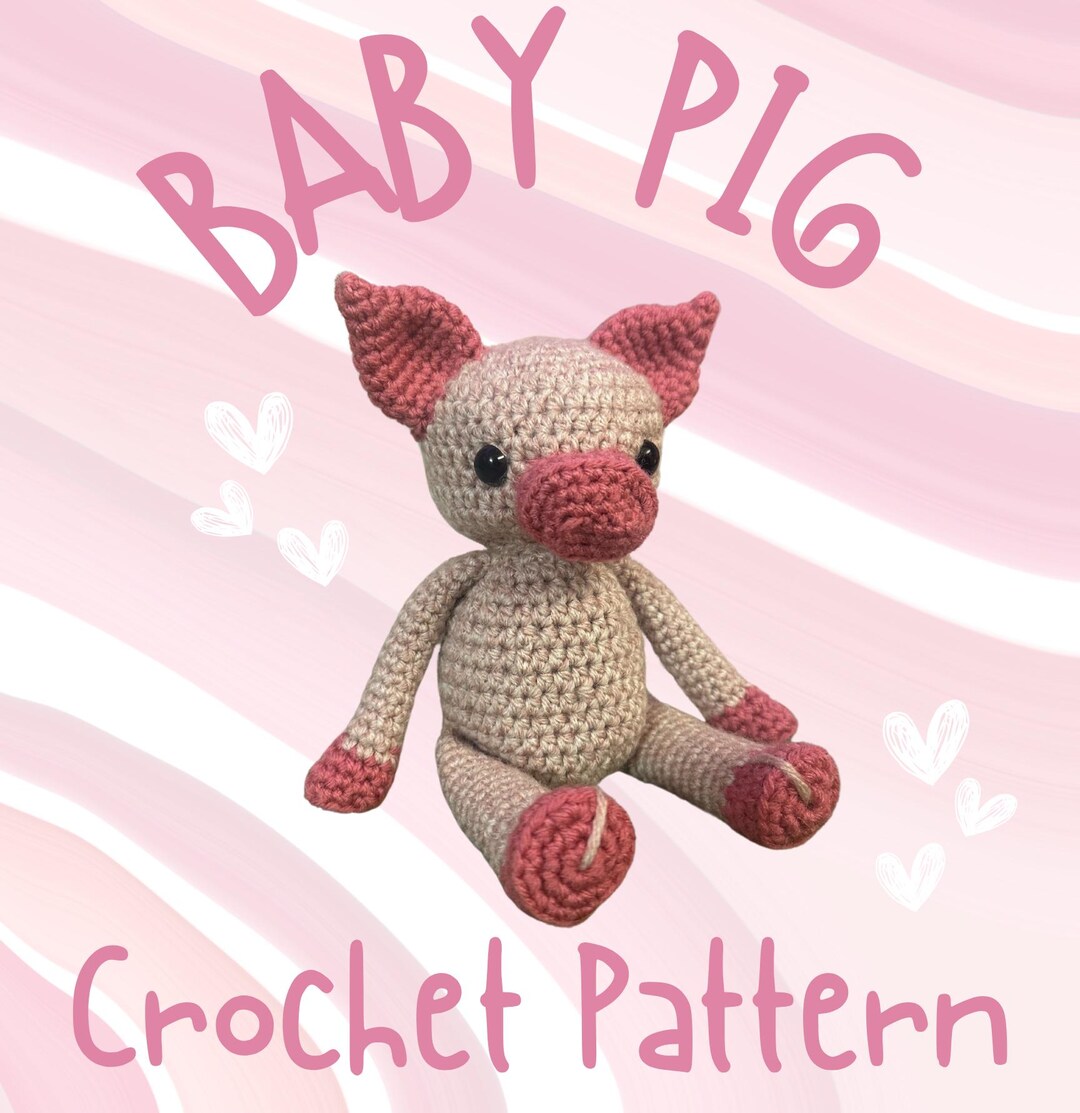 Baby Pig Plushie Crochet Pattern | Amigurumi Patterns Beginner ...