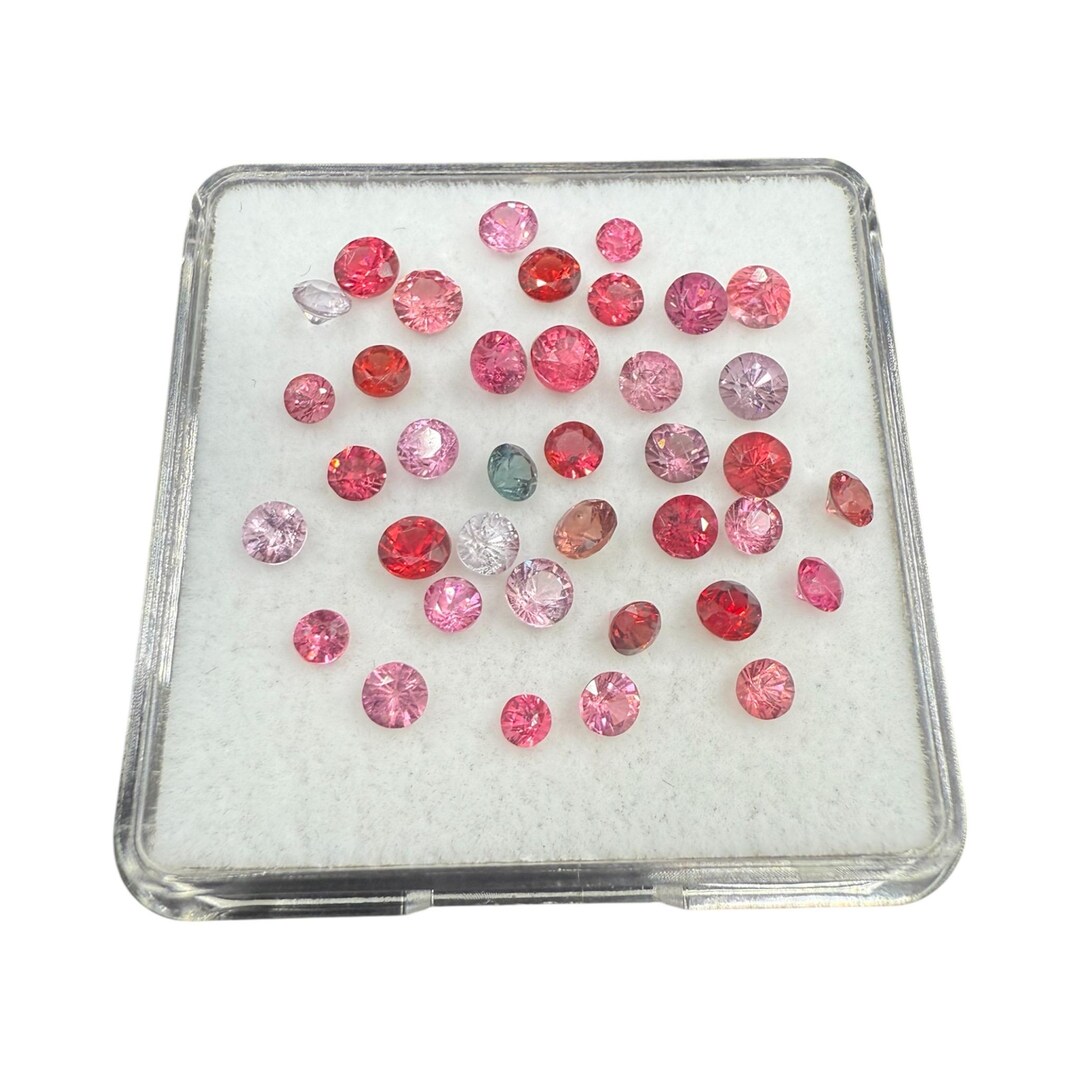 A Box of 3mm Round Brilliant Burmese Spinels - Etsy