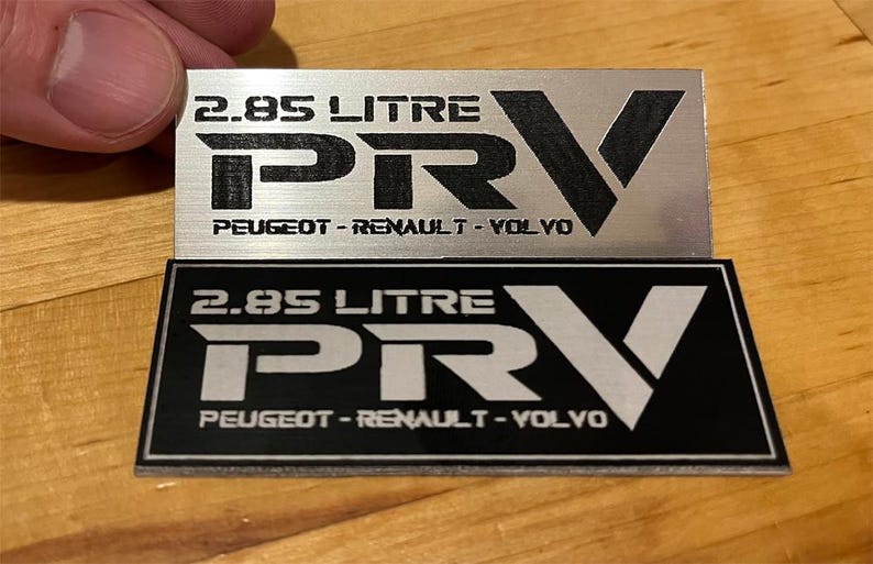Delorean PRV 2.8L Engine Label - Small - Etsy
