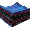 Cotton Plaid Handkerchiefs - Multicolored Pocket Hankies (pack of 12,24 ...