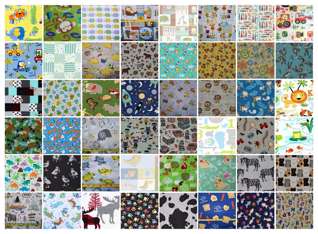I Spy Flannel Squares - 7 Inch Squares - Gender Neutral - Girl Theme ...