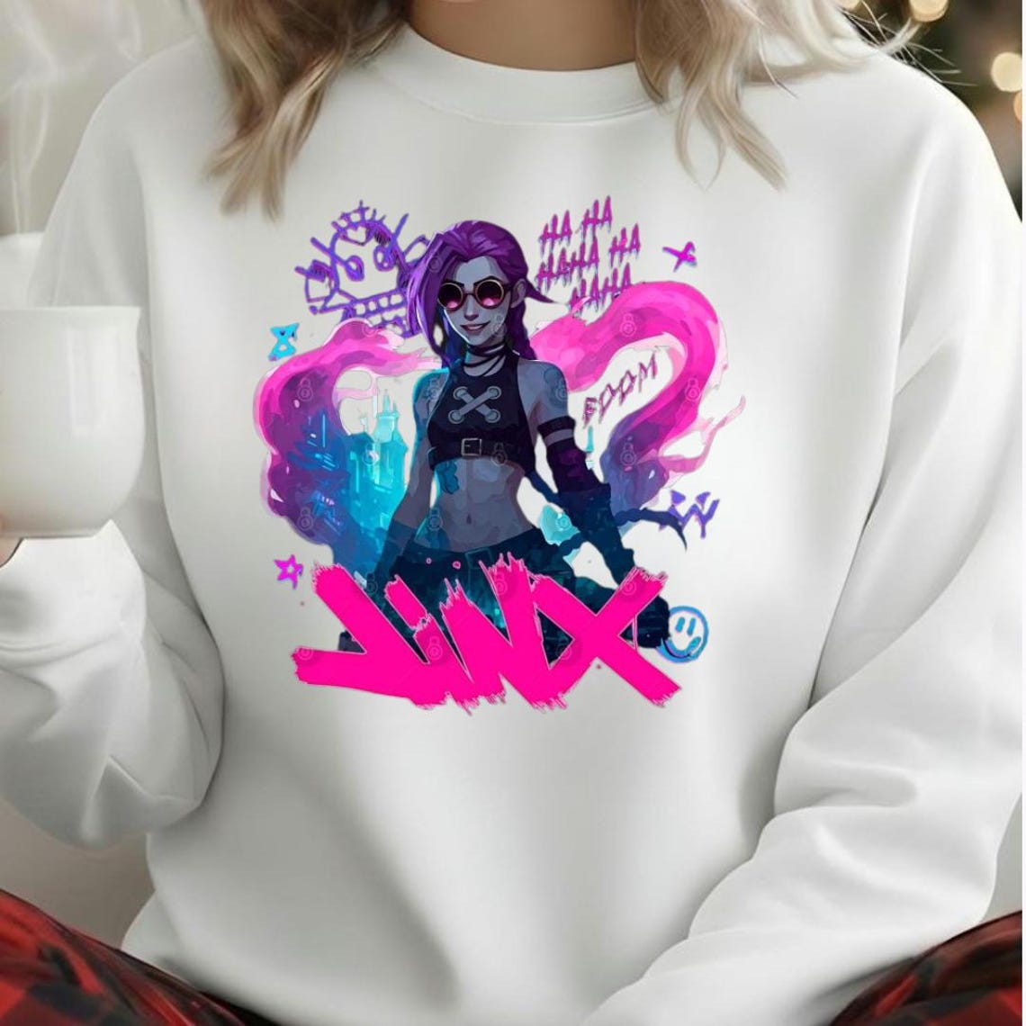 Jinx Graffiti PNG Clipart Bundle: League of Legends Stickers (digital ...