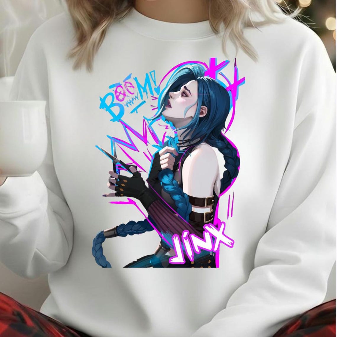 Jinx Graffiti PNG Clipart Bundle: League of Legends Stickers (digital ...