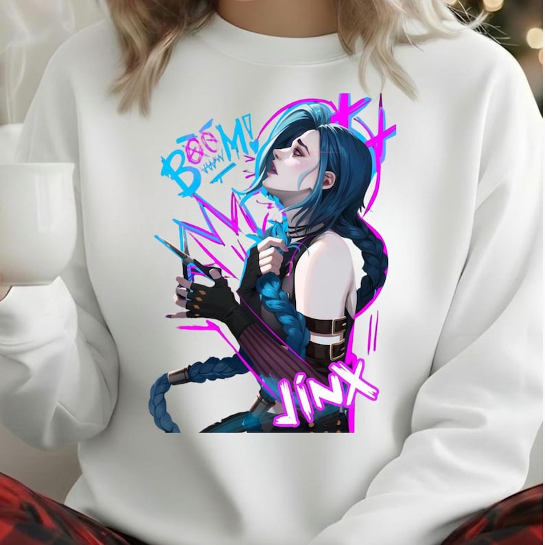 Jinx Graffiti PNG Clipart Bundle: League of Legends Stickers (digital ...