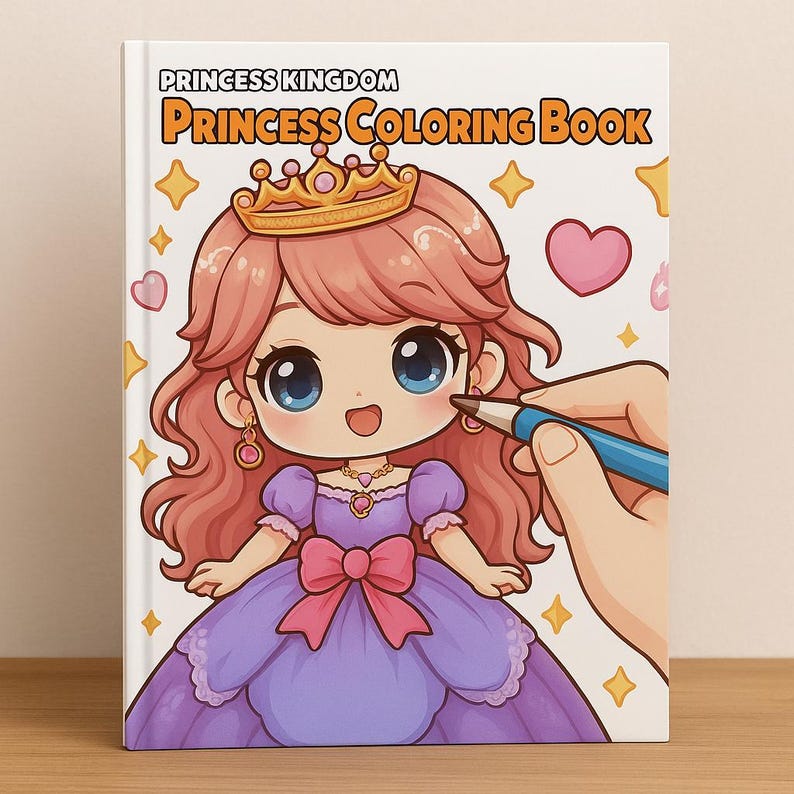 Personalized Princess Coloring Book for Girls – Custom Name Gift ...