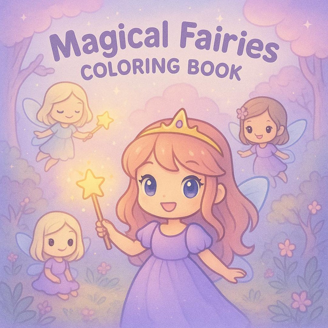 40 Printable Coloring Pages | Digital Coloring Book for Kids & Adults ...