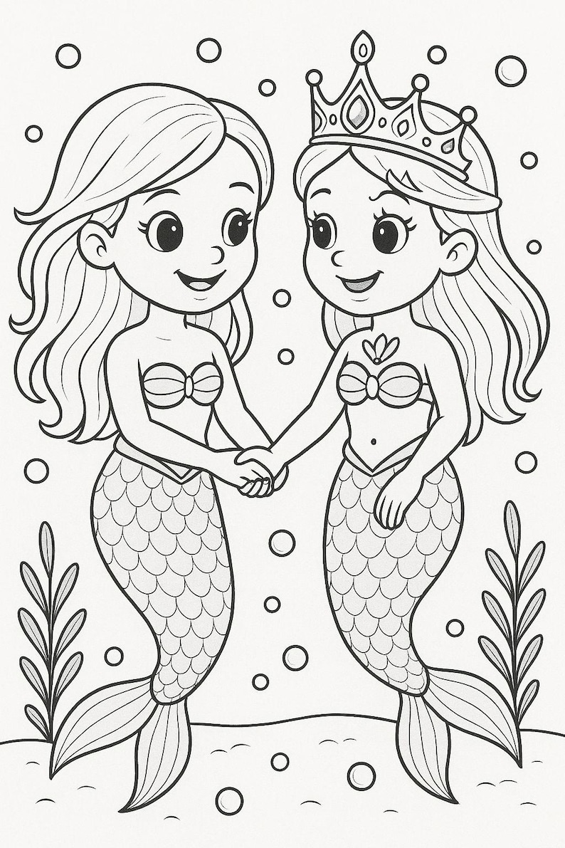 Personalized Mermaid Coloring Book: Custom Name Gift for Girls - Etsy