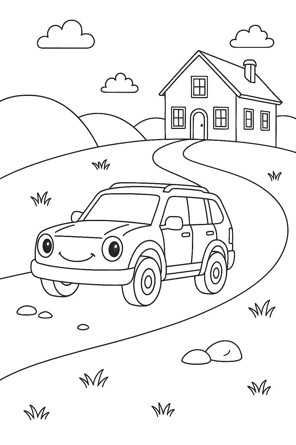 Cars Coloring Book: 40+ Printable Pages, Fun DIY Art (PDF Download) - Etsy