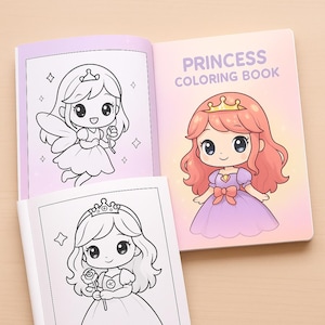 Personalized Princess Coloring Book for Girls – Custom Name Gift ...