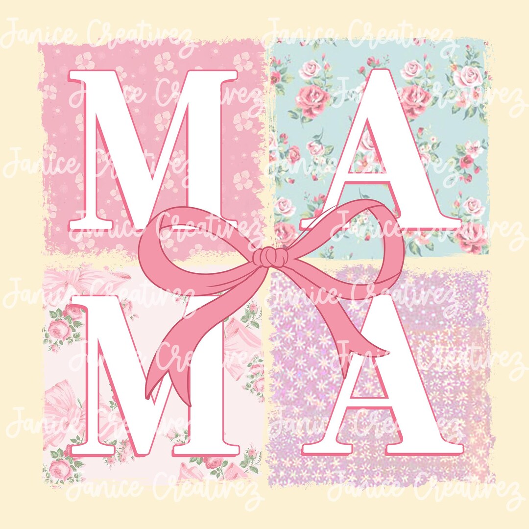 Preppy Mama Coquette PNG, Retro Mama Png, Mama Png, Floral Spring Mama ...