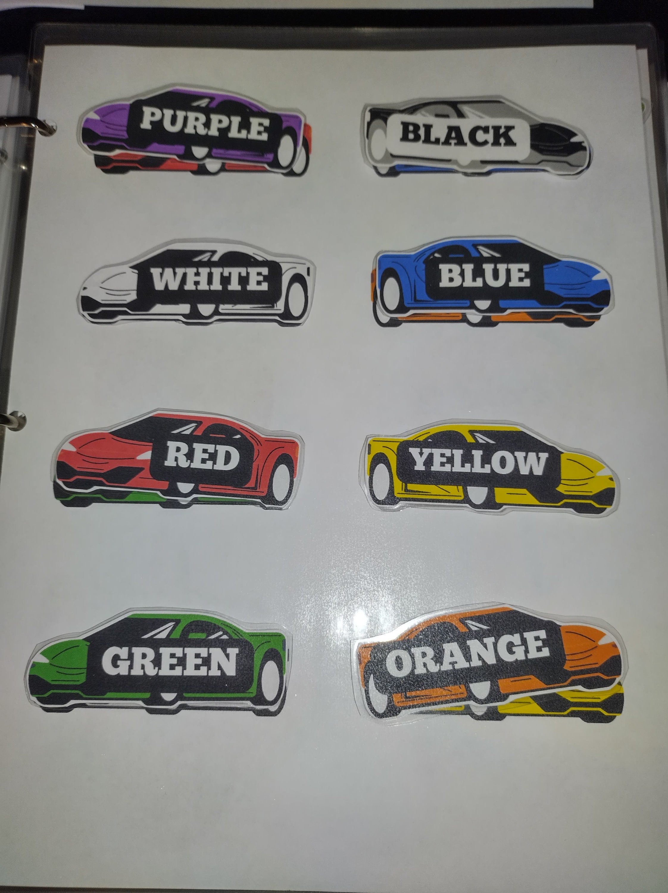 Car Themed Learning Binder. Kindergarten Learning Binder. Learning ...