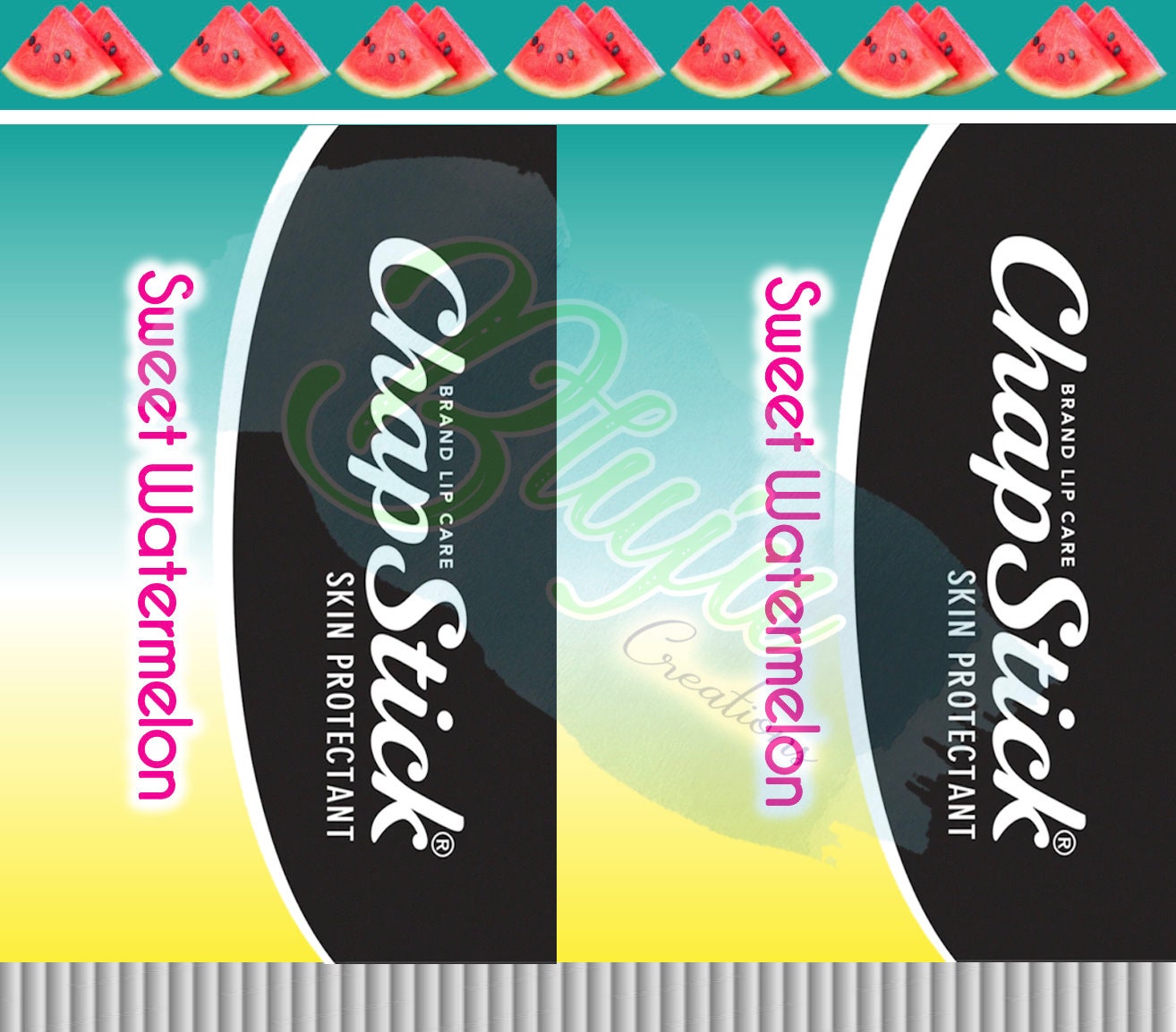 Chapstick Sweet Watermelon SLIM/SKINNY 20oz Tumbler Wrap Digital ...