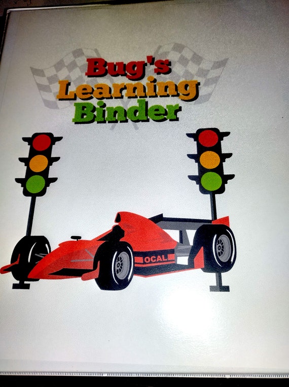 Car Themed Learning Binder. Kindergarten Learning Binder. - Etsy