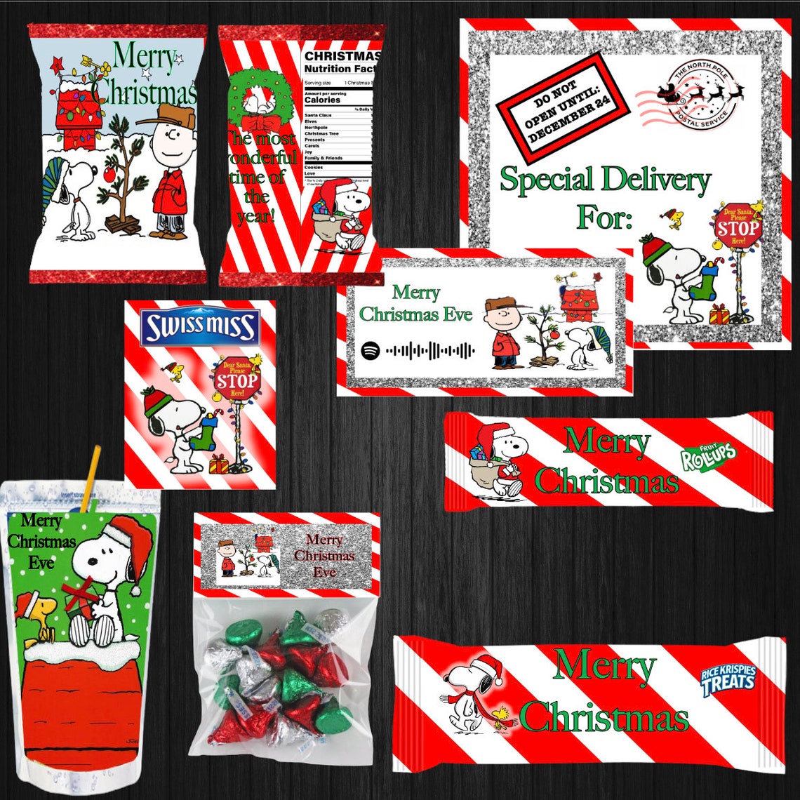 Snoopy Christmas Eve Box Digital Download Christmas Eve Box Snoopy ...
