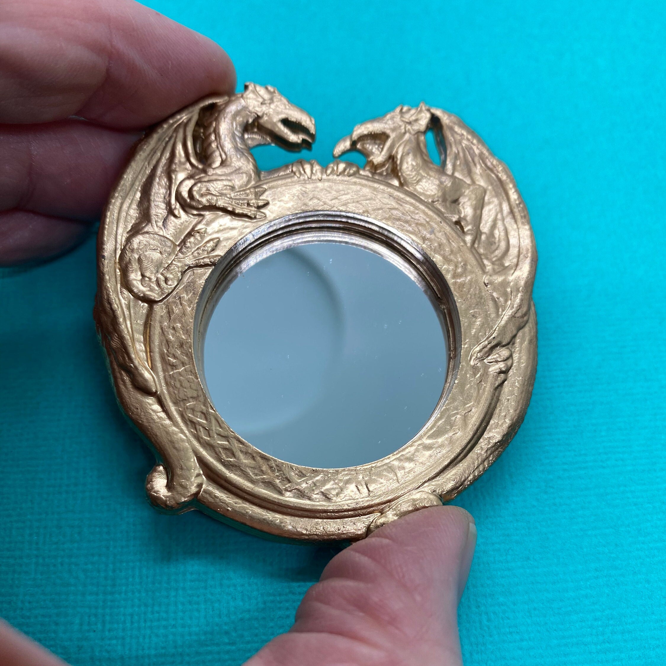Fantastic Dragon Mirror for Your Castle Dollhouse, Miniature Dragon ...