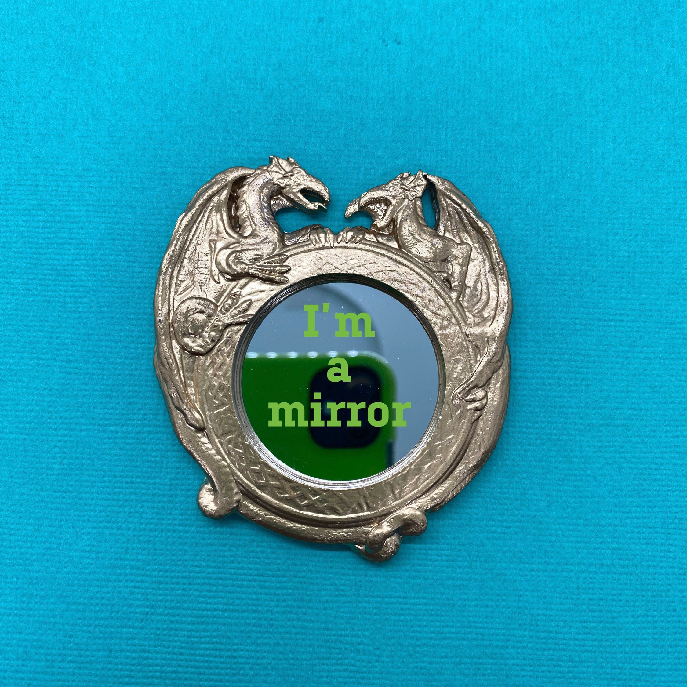 Fantastic Dragon Mirror for Your Castle Dollhouse, Miniature Dragon ...