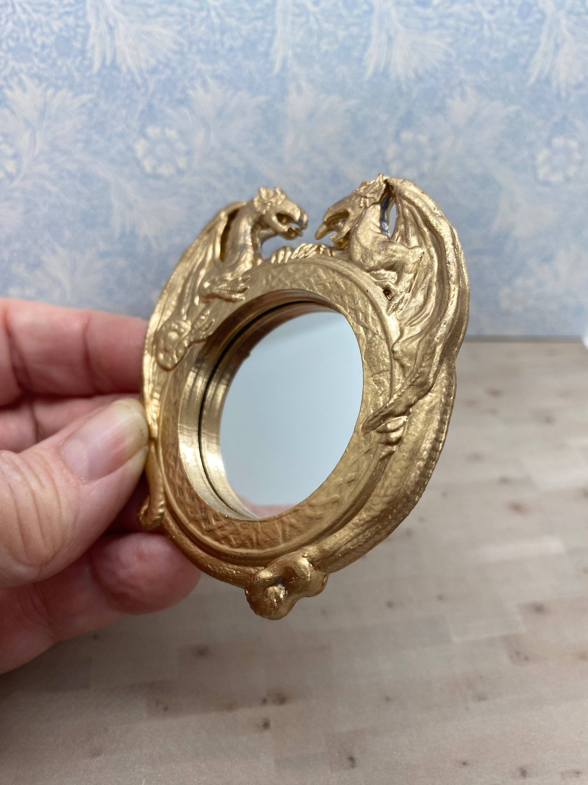 Fantastic Dragon Mirror for Your Castle Dollhouse, Miniature Dragon ...