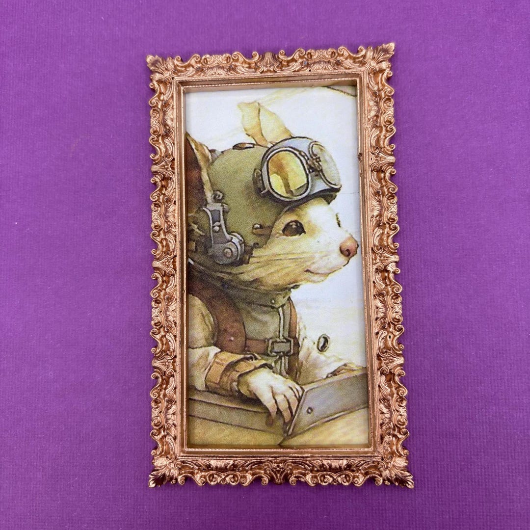 The Most Adorable Mouse Miniature Framed Print, Fantasy Mouse With ...