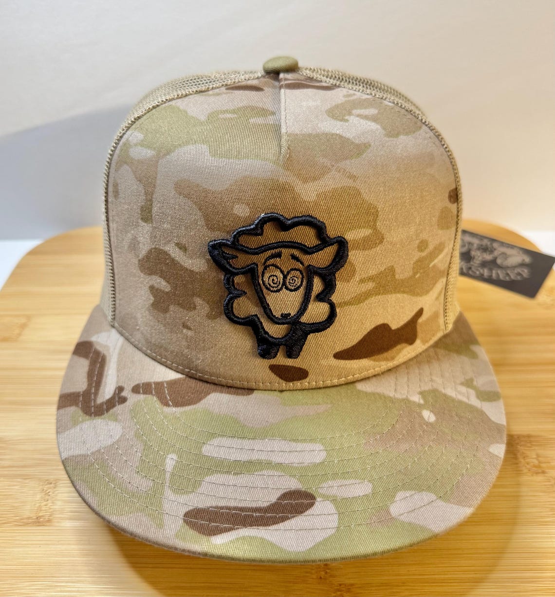 Desert Camo Hat With Black Sheep Stitch - Etsy
