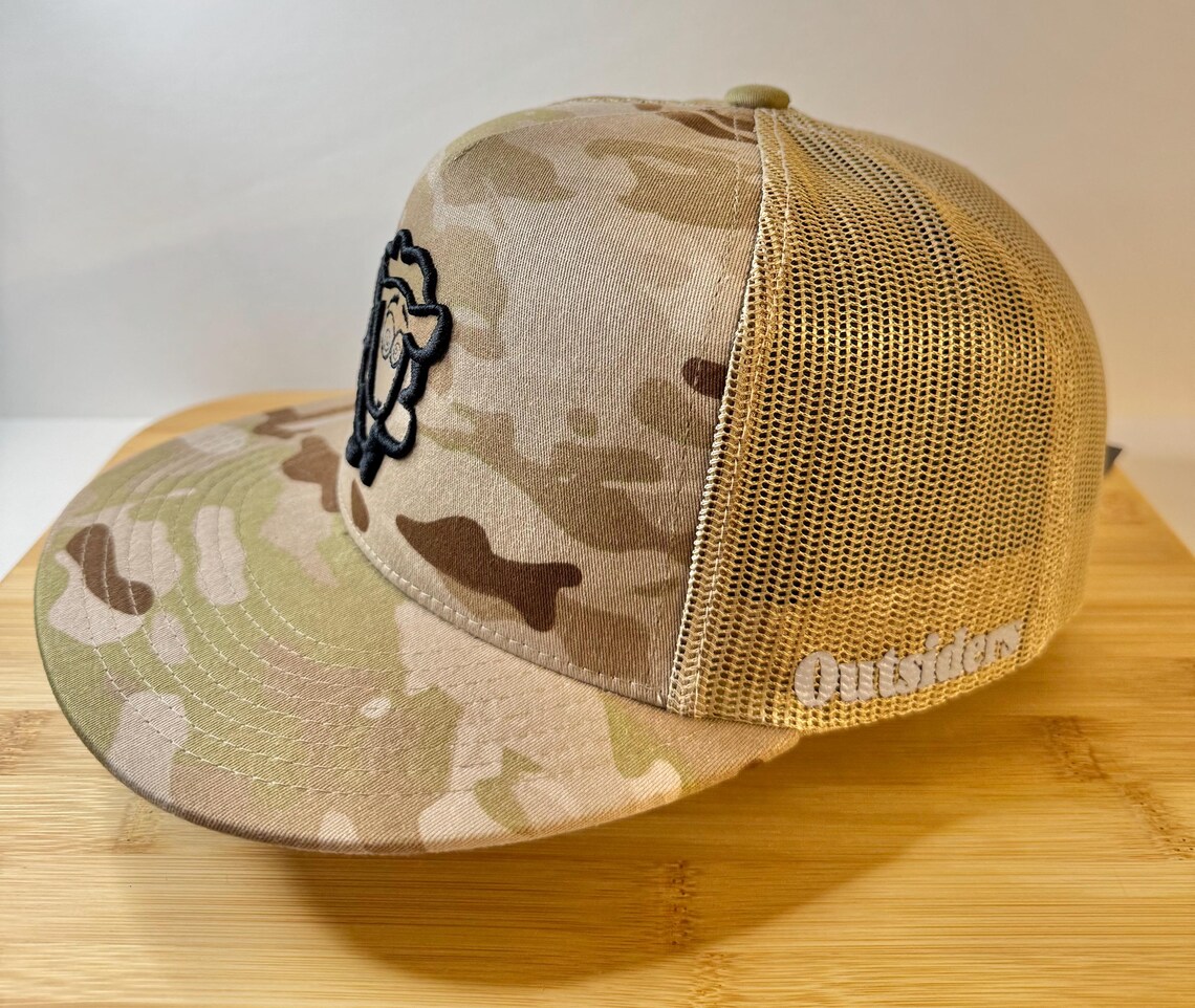 Desert Camo Hat With Black Sheep Stitch - Etsy