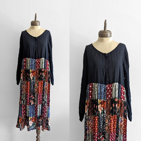 Patchwork Dress Pattern - Etsy