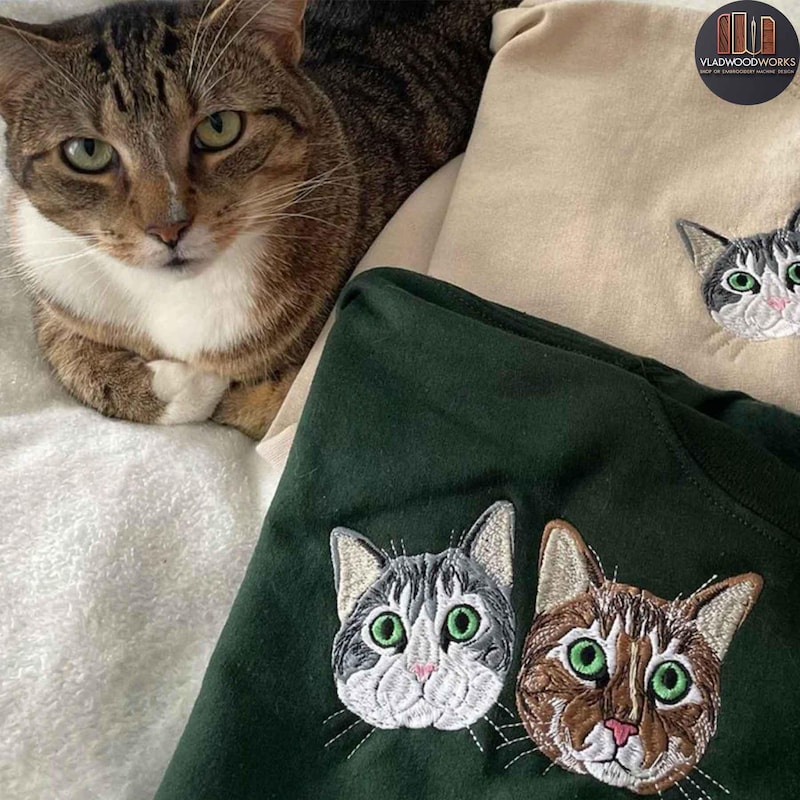 Cat Picture in Embroidery - Etsy