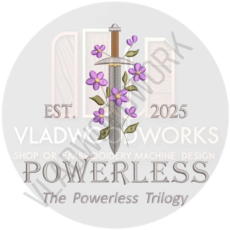 Dark Romance Book Embroidery Design, Romantasy Series Embroidery Design ...