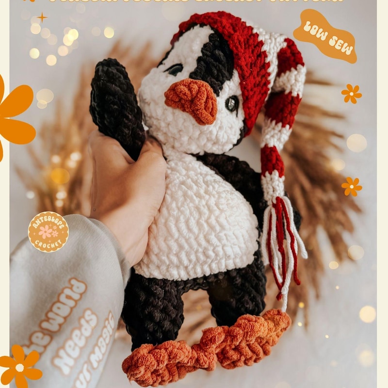 Penguin Toy Winter - Etsy