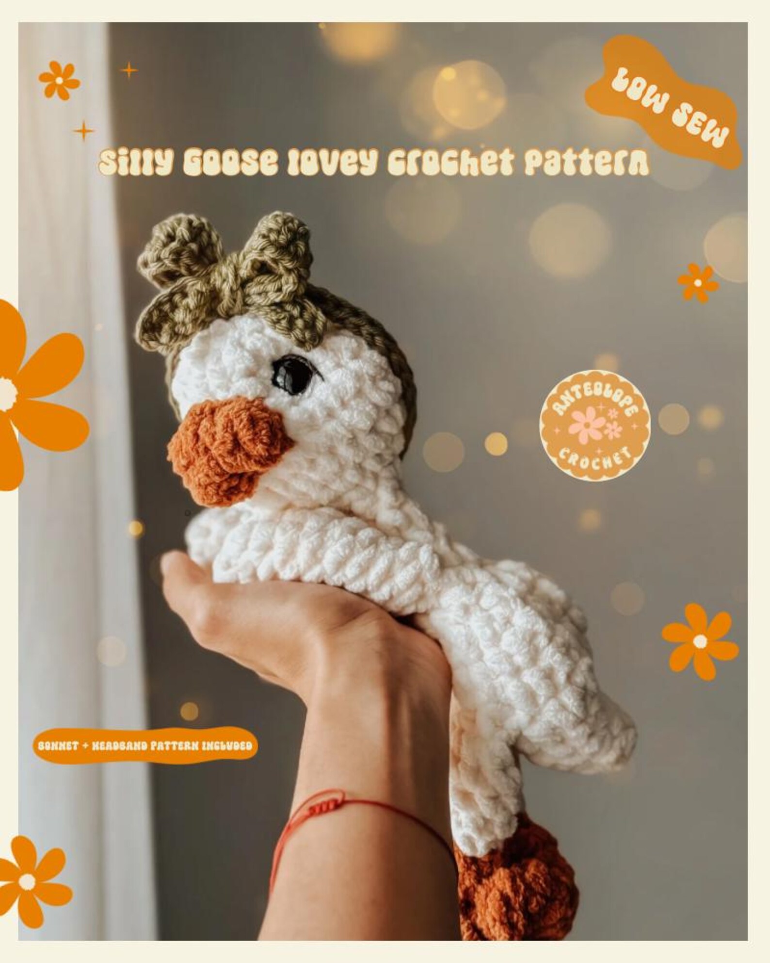 Goose Crochet Pattern / Georgia the Silly Goose Crochet Pattern / Low ...