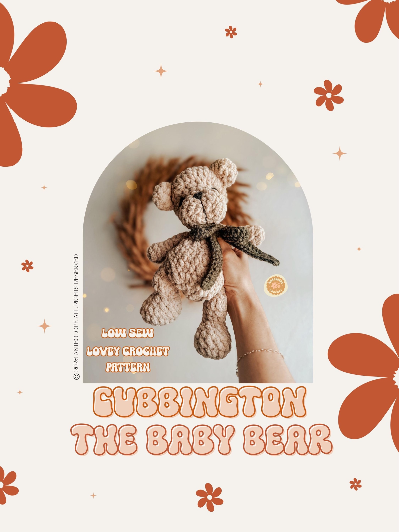 Bear Crochet Pattern / Cubbington Crochet Pattern / Low Sew / Crochet ...