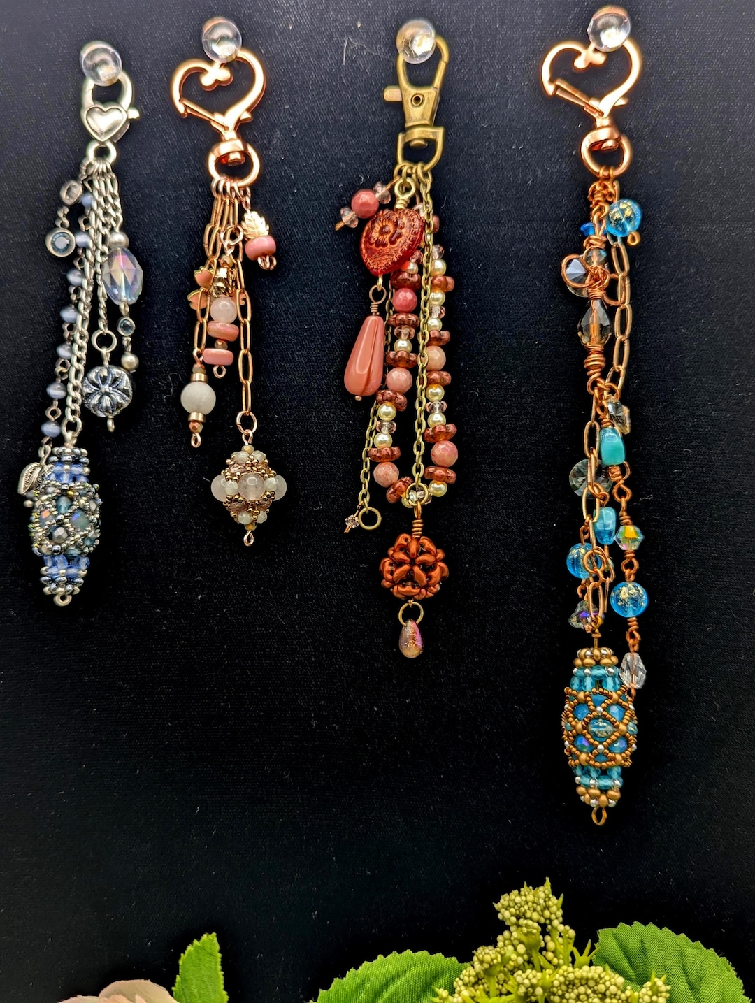 Beaded Bead Purse Charms - Etsy