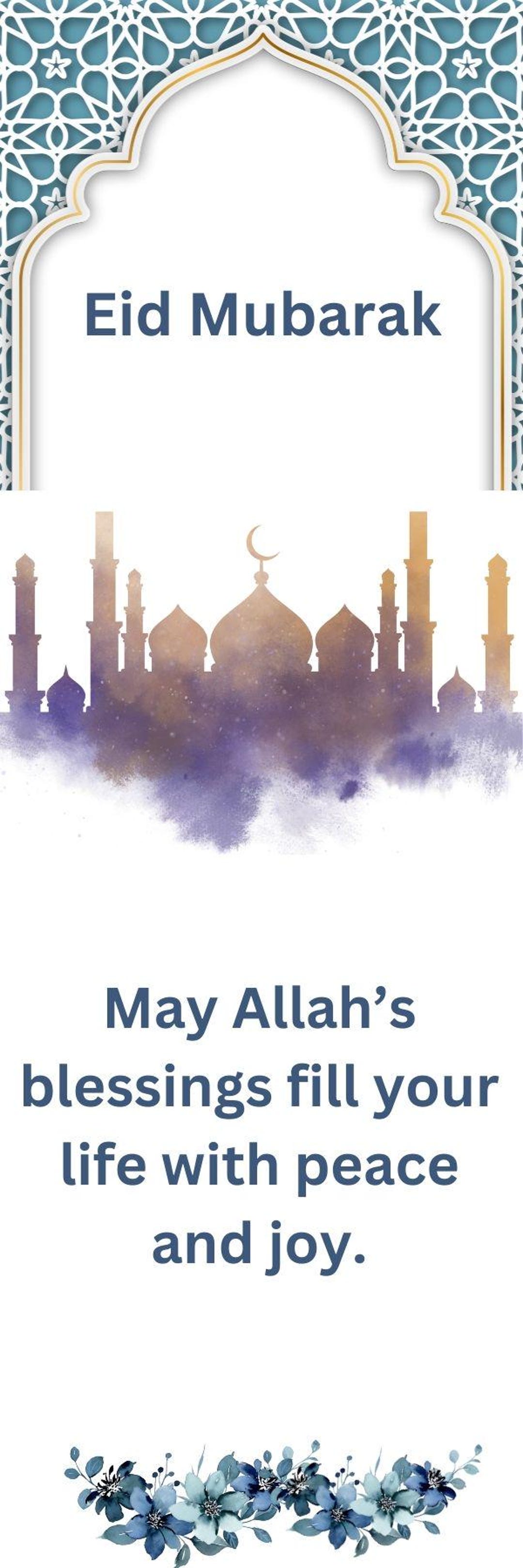 Eid Mubarak Bookmark Set – 3 Printable Islamic Bookmarks – Digital ...