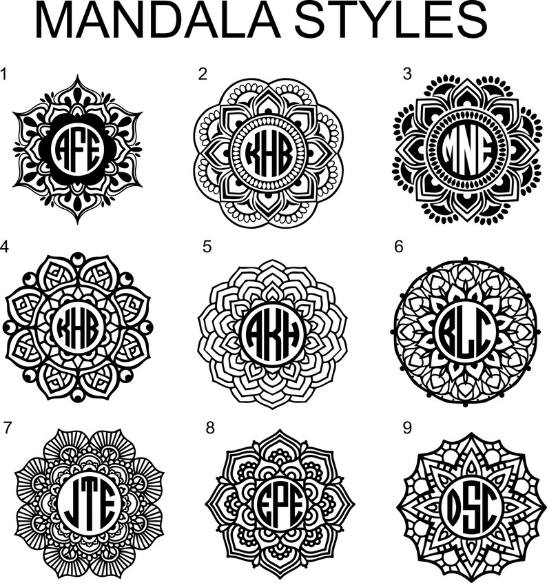 Personalized Mandala Monogram Leatherette Journal | Customized Journal ...