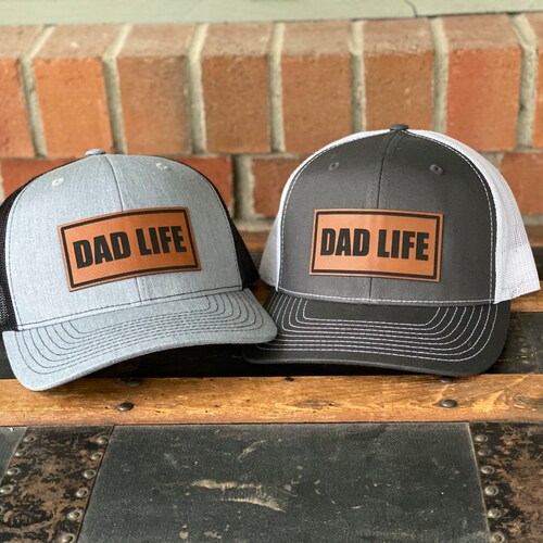 Dad Life Leather Patch Snapback Hat Father's Day Gift - Etsy
