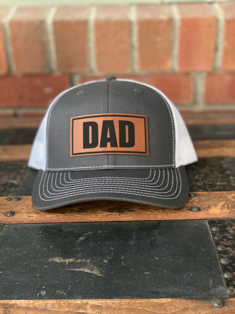 DAD Leather Patch Hat Leatherette Trucker Baseball Cap - Etsy