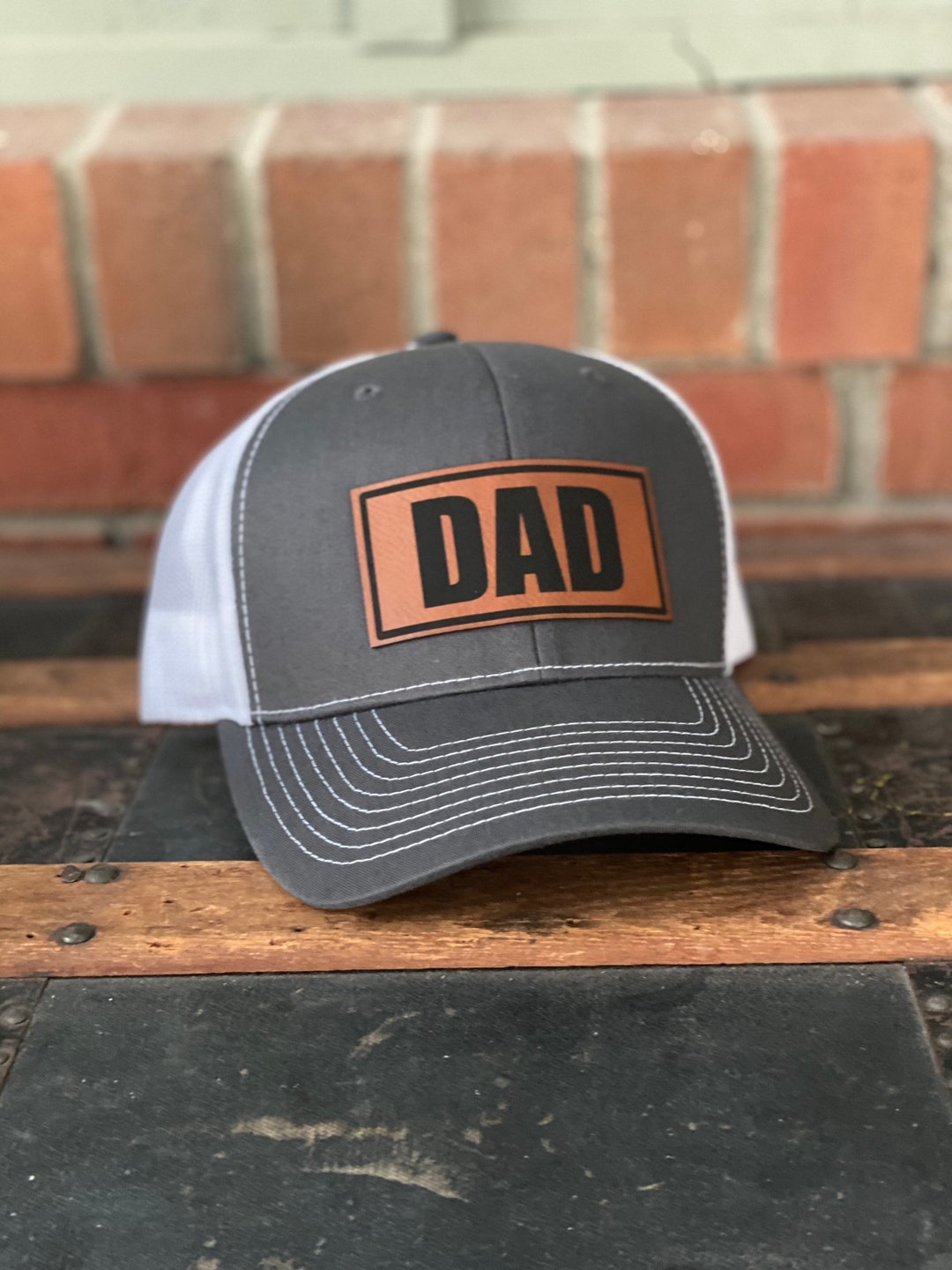 DAD Leather Patch Hat | Leatherette | Trucker | Baseball Cap | Baseball ...