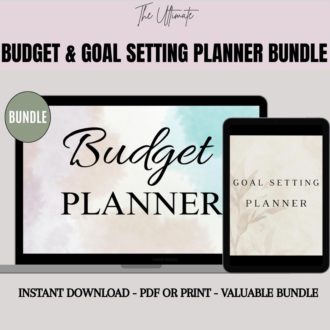 Business Budget & Goal Setting Planner Bundle - Digital and Printable ...