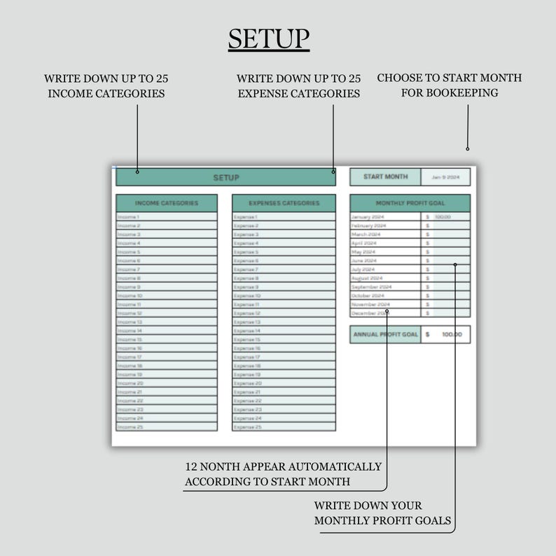 Easy Bookkeeping Google Sheets, Excel Bookkeeping Template, Small Business Tax Tracker ...