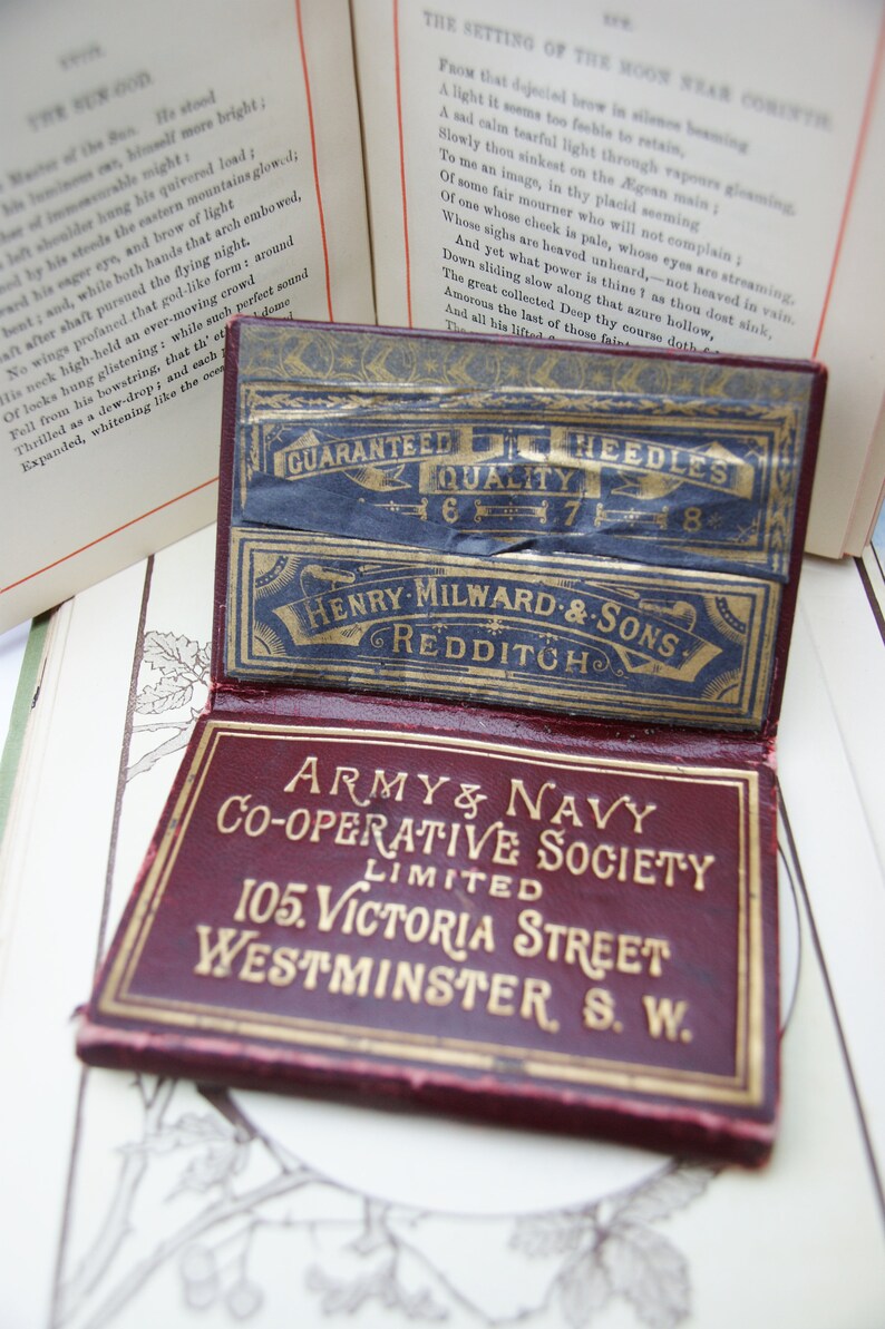 Antique Leather West End Needle Case Henry Milward & - Etsy UK