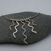 Unusual - Wavy Lines Design - Mid-century - Silver Necklace - Etsy