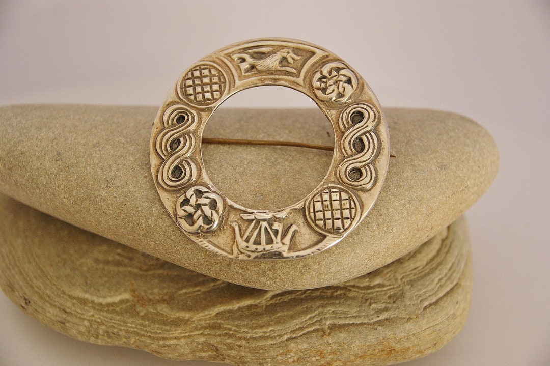 Vintage - Solid Sterling Silver - Celtic Design - Brooch Pin - C1962 ...