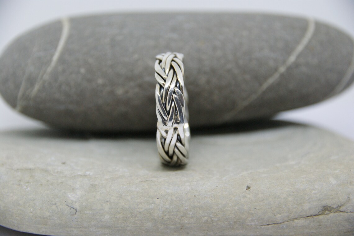 Vintage - Sterling Silver - Celtic - Interlocking Weave Design - Ring ...